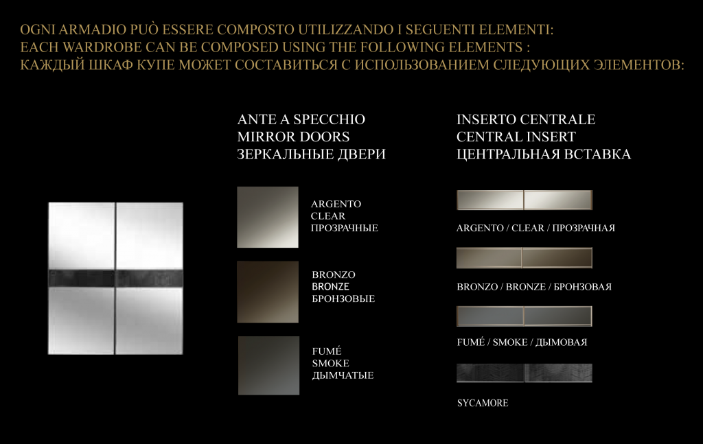 Moderna Sliding doors wardrobe - Adora